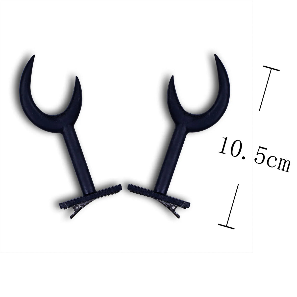 Black Wig Clip Headwear for Cosplay – Vintage Demon Style Costume Hair ...